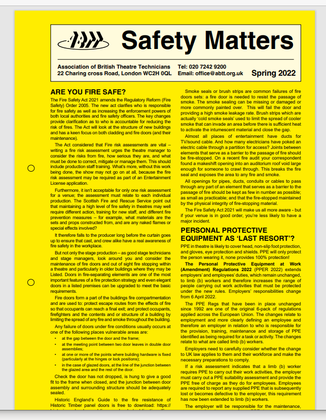 Health And Safety Matters Magazine at Lynda Rahman blog