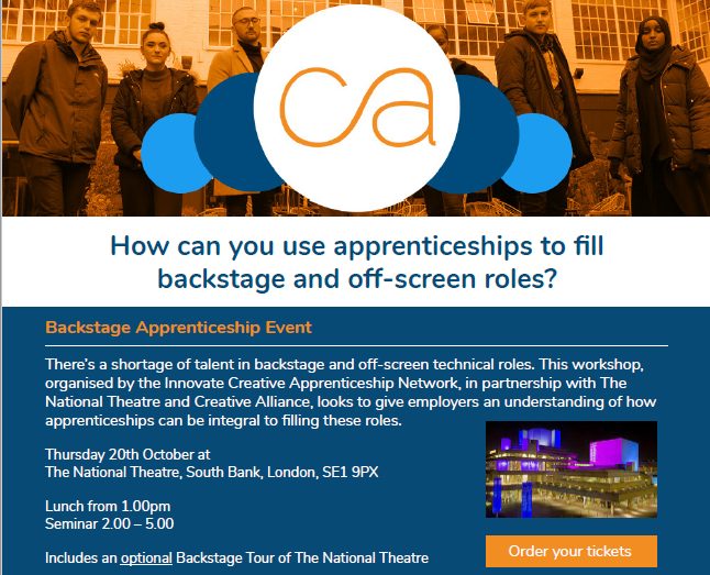 Backstage Apprenticeship Event for Employers - Association of British ...