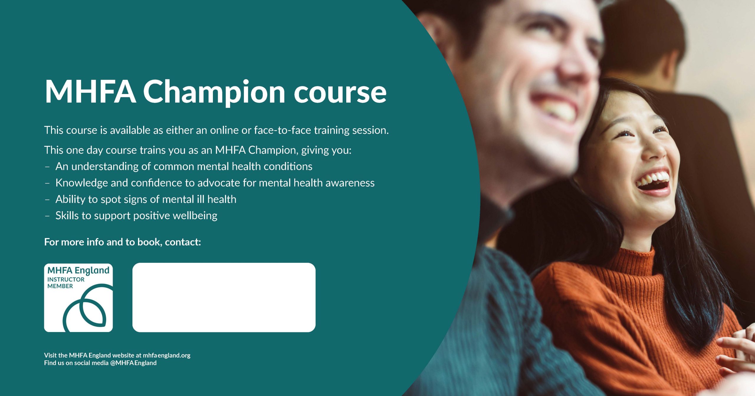 ABTT - Mental Health First Aider Champion Course - Association of British Theatre Technicians