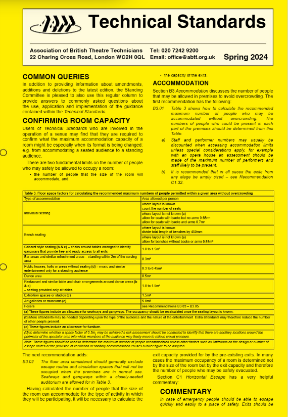 Standards Updates - Spring 2024 - Association of British Theatre ...