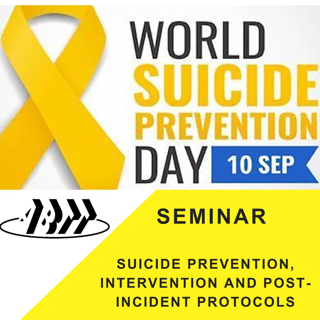 ABTT Seminar 10th September 2024: Suicide Prevention, intervention and ...