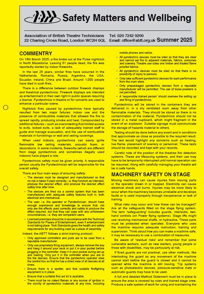 Safety Matters & Wellbeing - Summer 2025 - Association of British ...