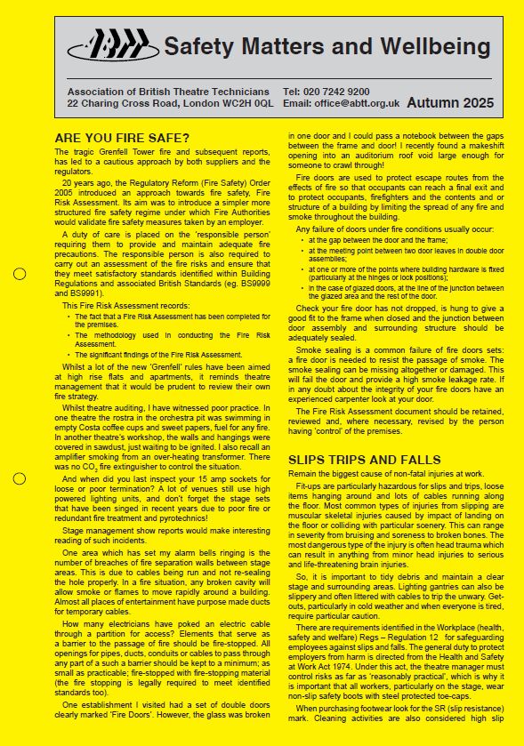 Safety Matters & Wellbeing - Autumn 2025 - Association of British ...